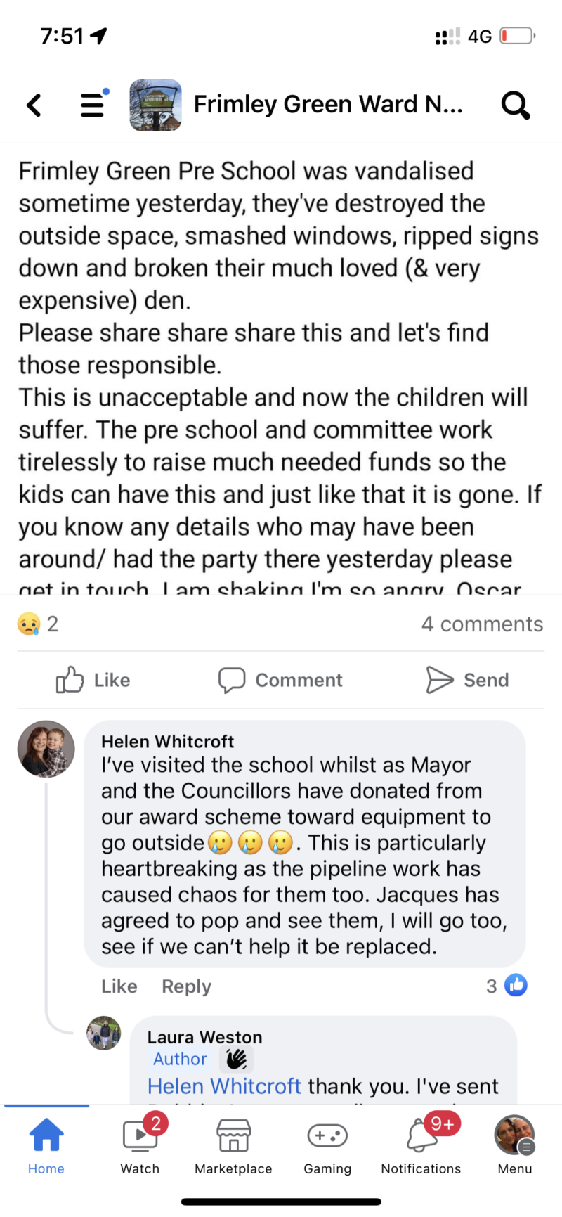 Fact Check – Frimley Green Pre-School Councillor Grants - Stuart Black